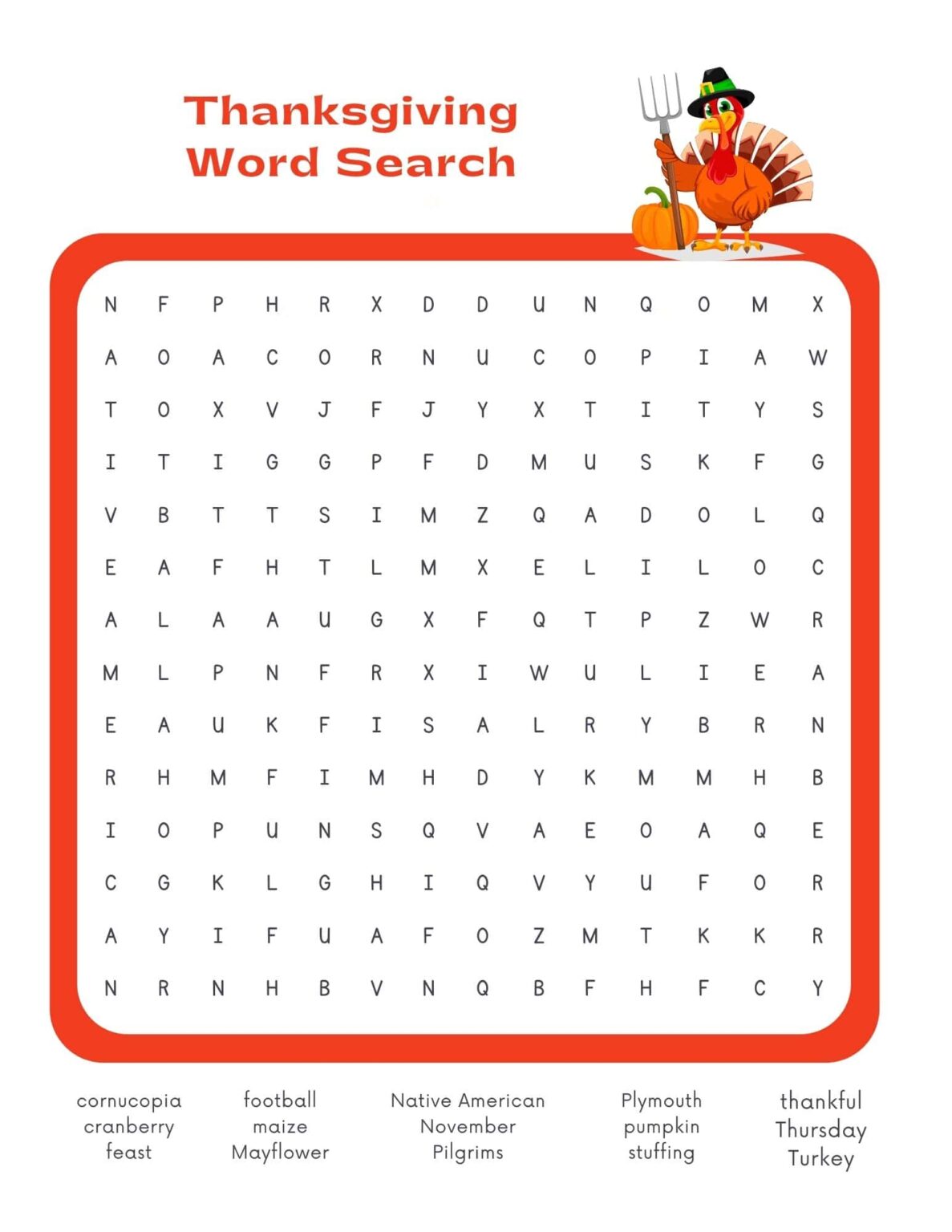 10 Free Thanksgiving Coloring Pages & Activity Sheets - About a Mom