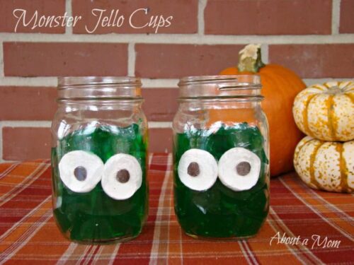 Monster Jello Cups - About a Mom