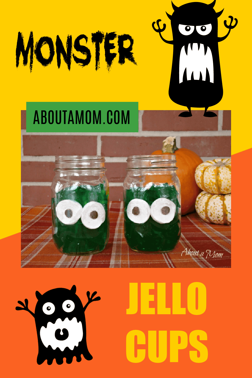 Monster Jello Cups - About a Mom