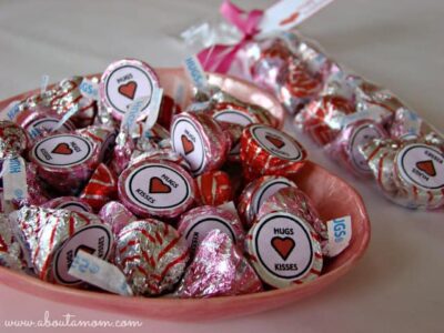 Hugs and Kisses Valentine's Day Printables - About a Mom