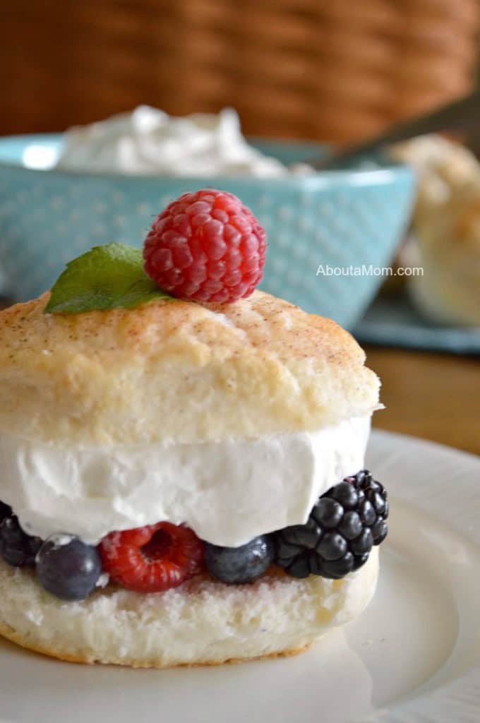 Mixed Berry Shortcakes - About a Mom