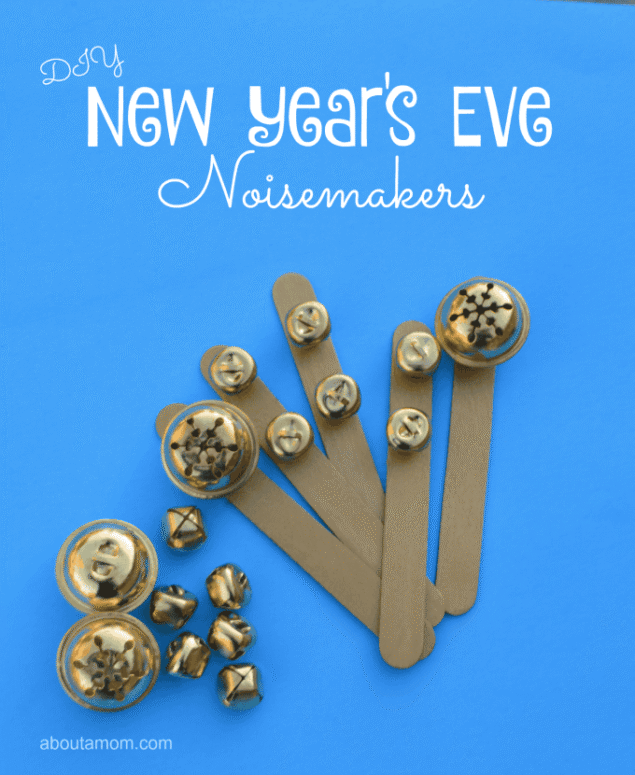 DIY New Year's Eve Noisemakers - About a Mom