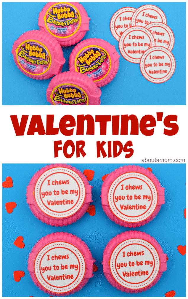 I Chews You Valentines for Kids - About a Mom