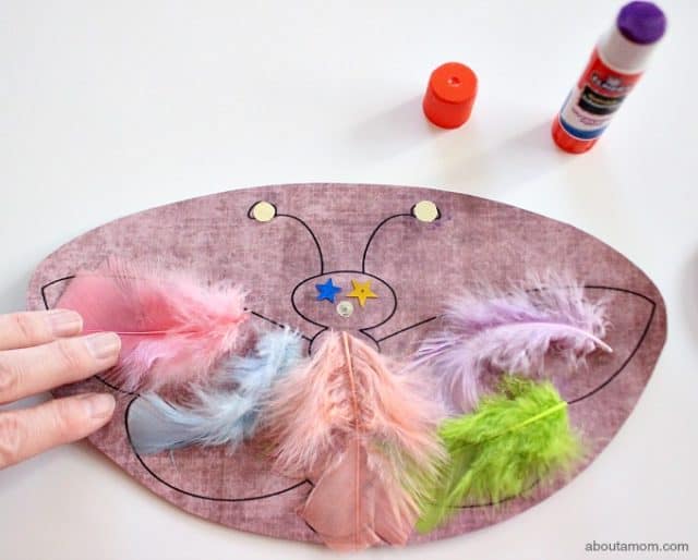 Textured Butterfly Art Project for Kids - About a Mom