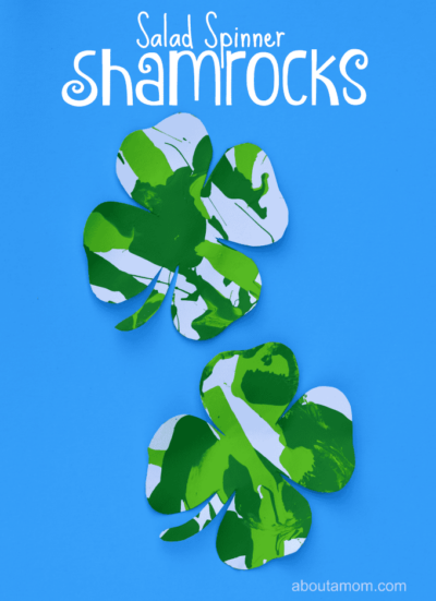 St. Patrick's Day Shamrock Art Project - About a Mom