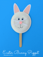 Easter Bunny Puppet Craft - About a Mom