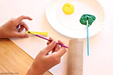 Easy Butterfly and Chrysalis Craft for Kids - About a Mom