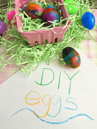 Easter Craft Project: Easy DIY Easter Egg Crayons - About a Mom