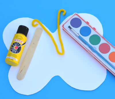 Watercolor Butterfly Craft for Kids - About a Mom