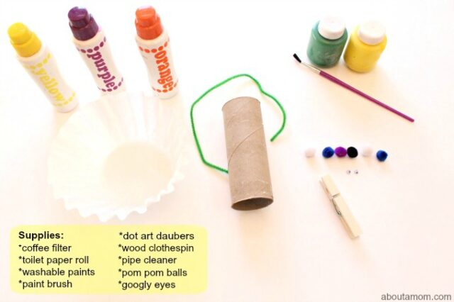 Easy Butterfly and Chrysalis Craft for Kids - About a Mom