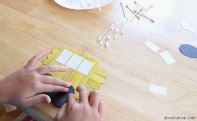 Easy Popsicle Stick School Bus Craft for Kids - About a Mom