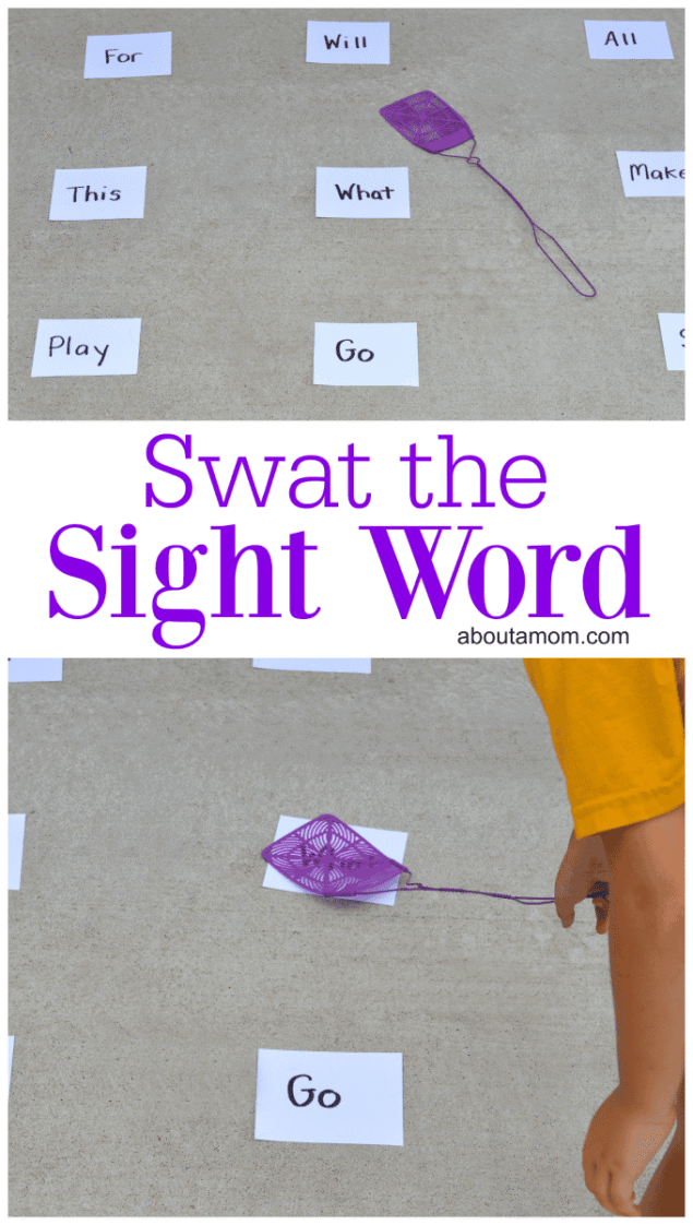 Swat the Sight Word Activity - About a Mom