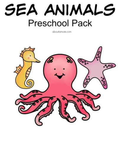 Free Preschool Printable using Sea Life