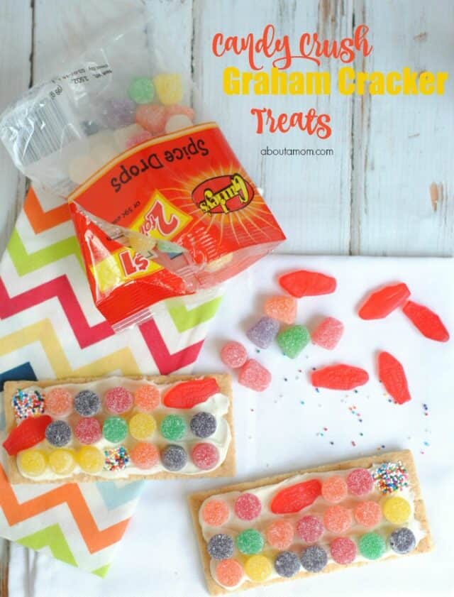 Candy Crush Inspired Graham Cracker Treats - About a Mom
