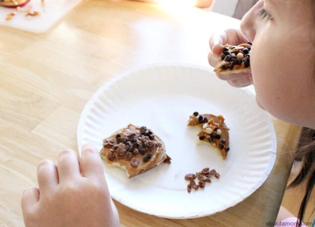 Apple Crunch Snack for Kids - About a Mom