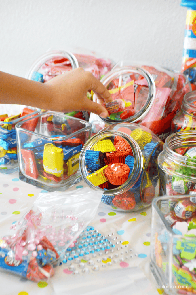 How to Make a Birthday Party Candy Buffet - About a Mom