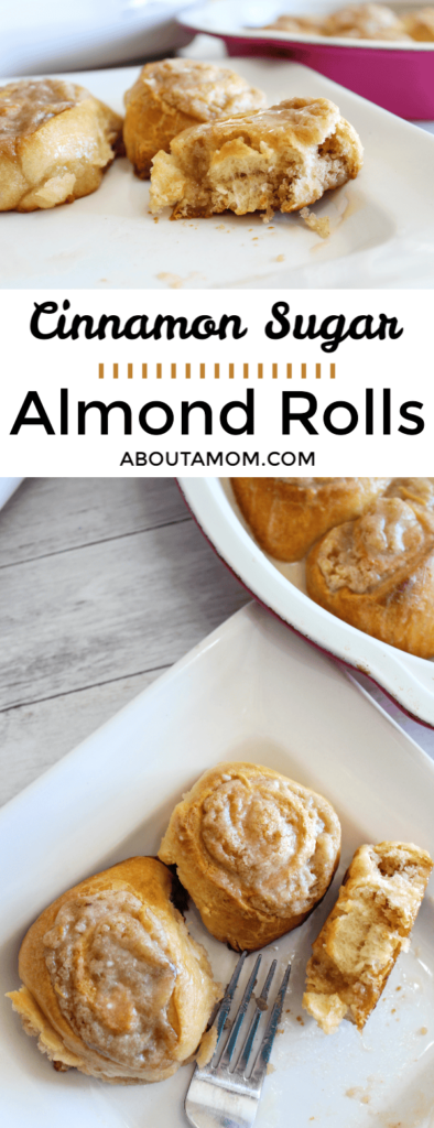 Not-So-Guilty Cinnamon Sugar Almond Rolls Recipe - About a Mom