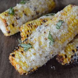 Garlic Parmesan Grilled Corn Recipe - About a Mom