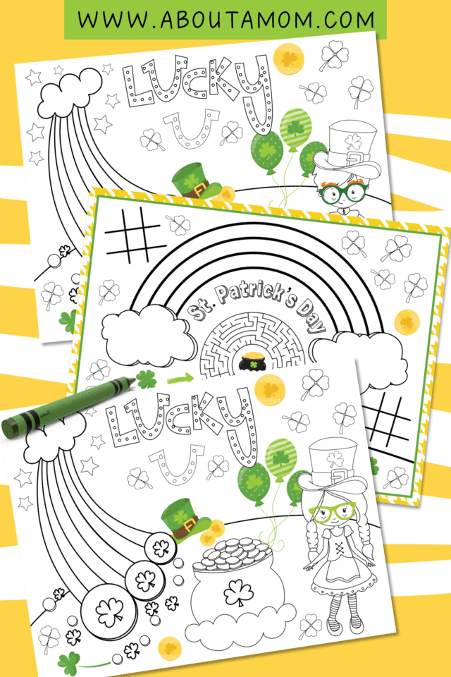 Free St Patrick's Day Printable Activity Pack - About a Mom