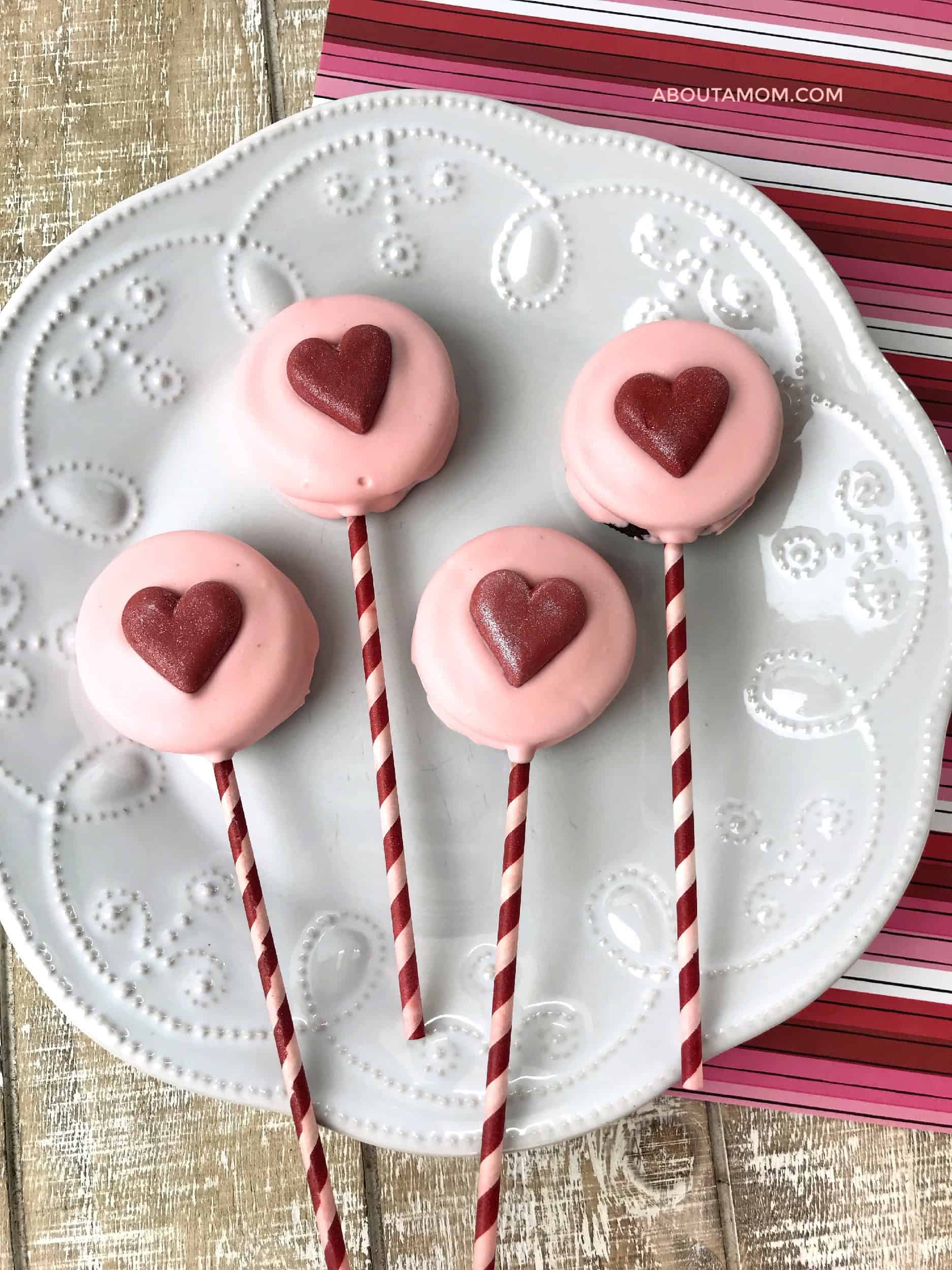 Valentine's Day OREO Pops Treat - About a Mom