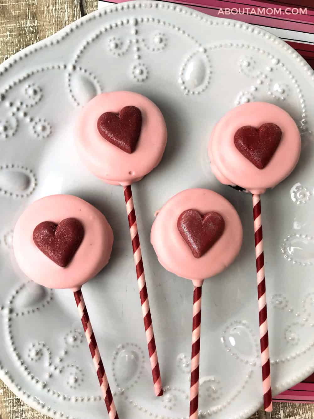 Valentine's Day OREO Pops Treat - About a Mom