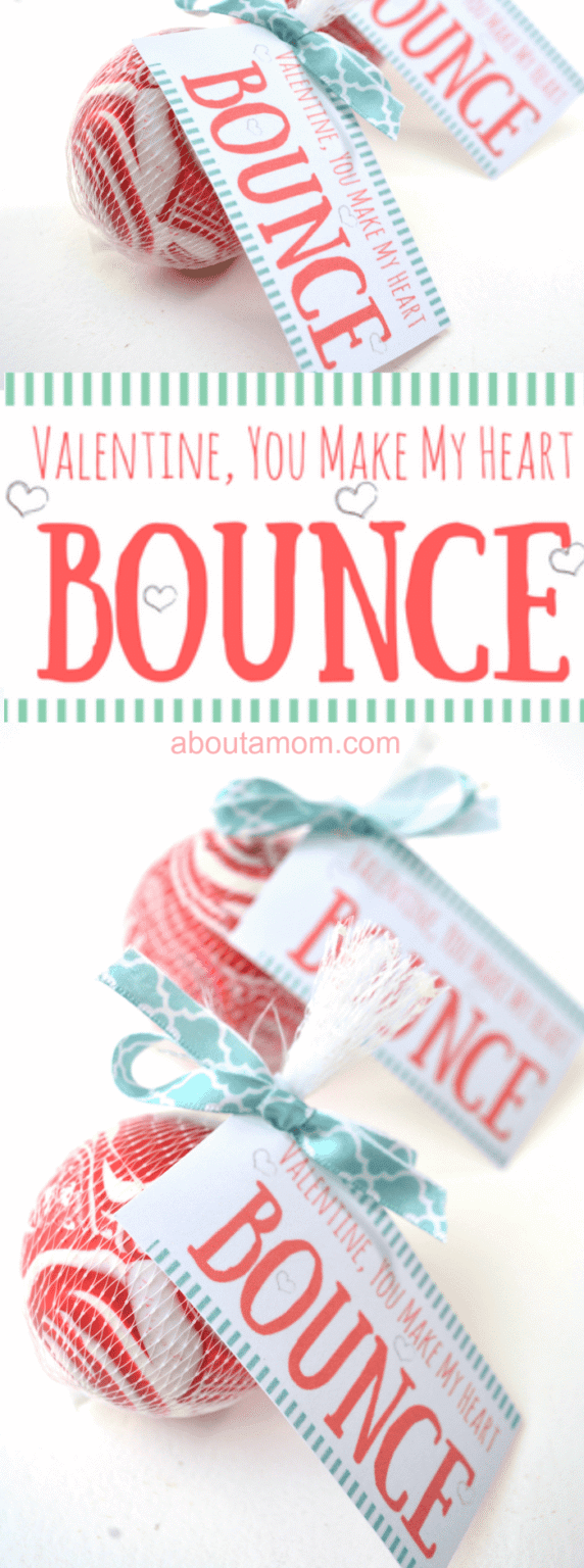 You Make My Heart Bounce Printable Valentines - About a Mom