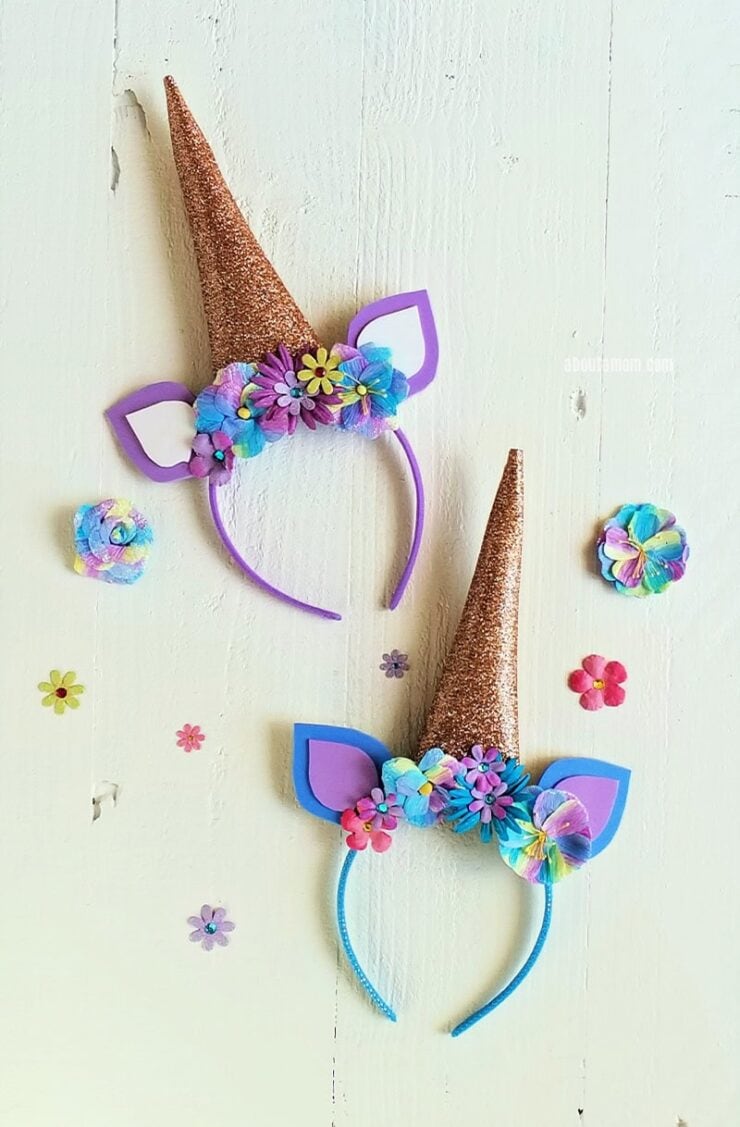 How to Make a Unicorn Headband + Printable Pattern - About a Mom
