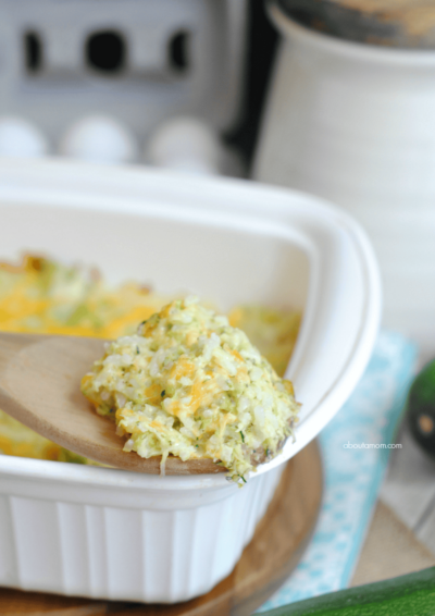 Zucchini Rice Casserole Recipe - About a Mom