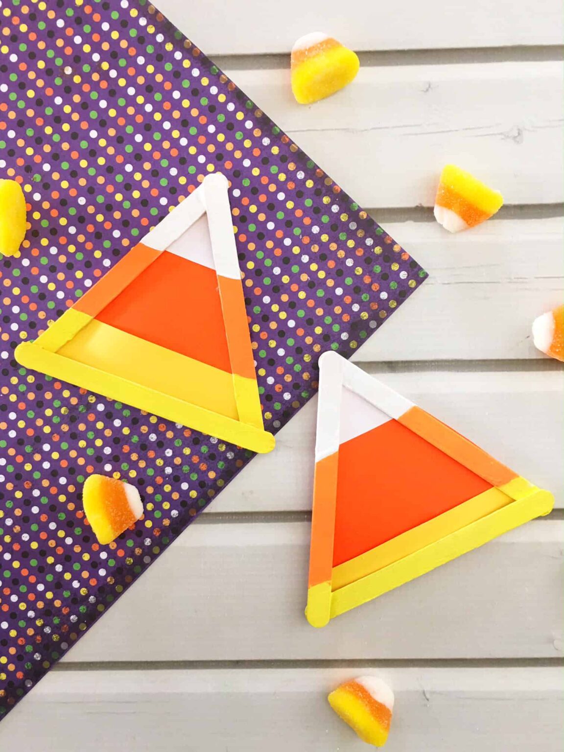 Simple Candy Corn Craft for Kids - About a Mom