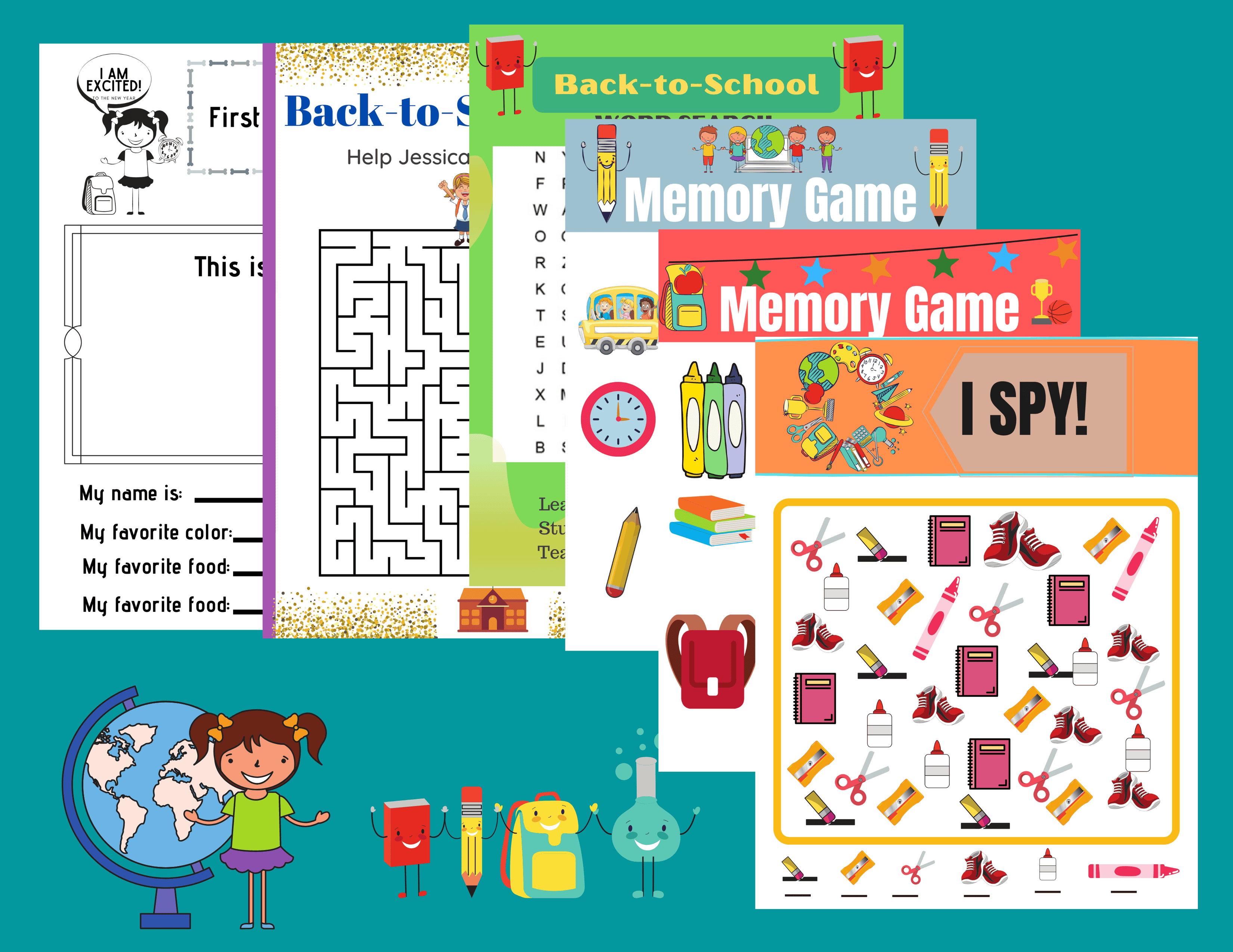 Back To School Fun Worksheets Free Printable All About Me Worksheet