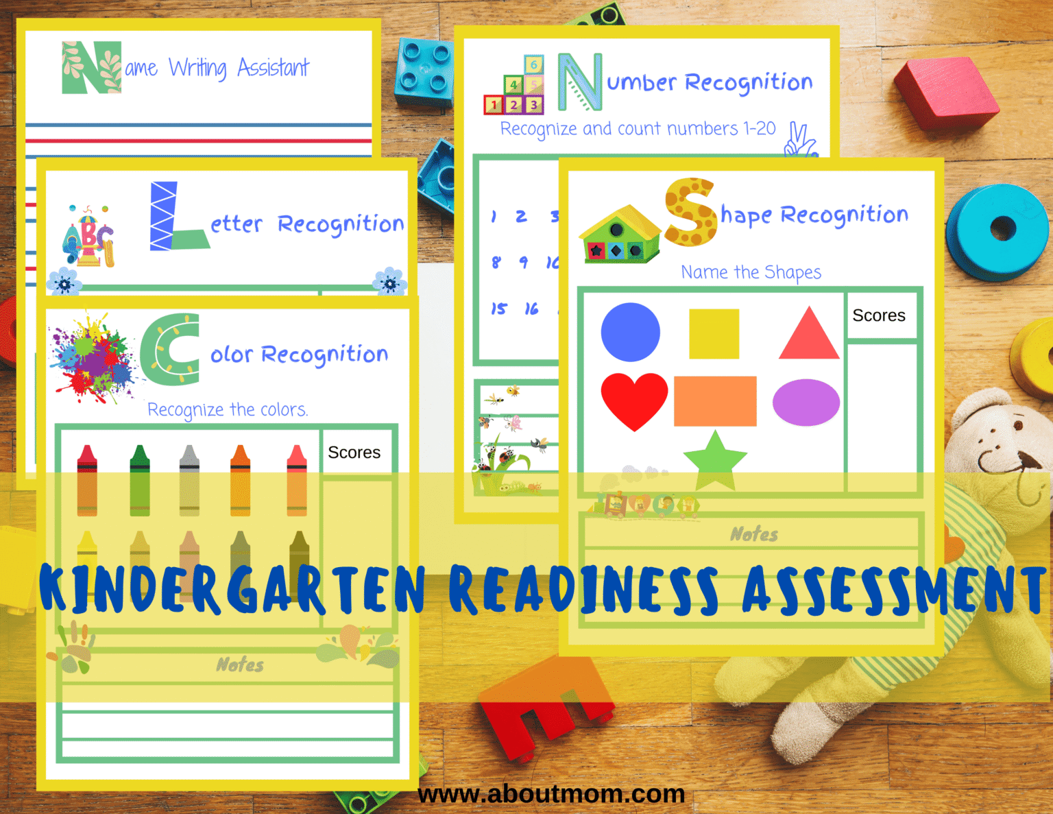 Kindergarten Readiness Assessment Printables - About a Mom