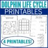 FREE Dolphin Life Cycle Printables - About a Mom