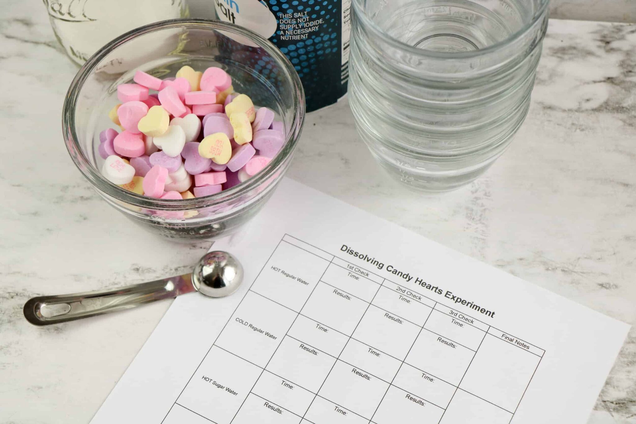 Dissolving Candy Hearts Science Experiment for Valentine's Day - About ...