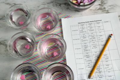 Dissolving Candy Hearts Science Experiment for Valentine's Day - About ...