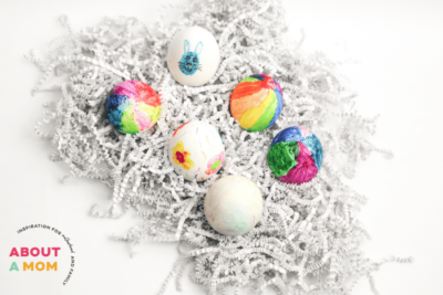 Melted Crayon Easter Eggs Activity Craft for Kids - About a Mom