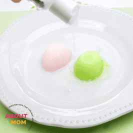 Easter Science Experiment with Baking Soda & Vinegar - About a Mom