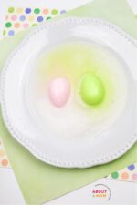Easter Science Experiment with Baking Soda & Vinegar - About a Mom