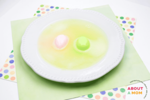 Easter Science Experiment with Baking Soda & Vinegar - About a Mom