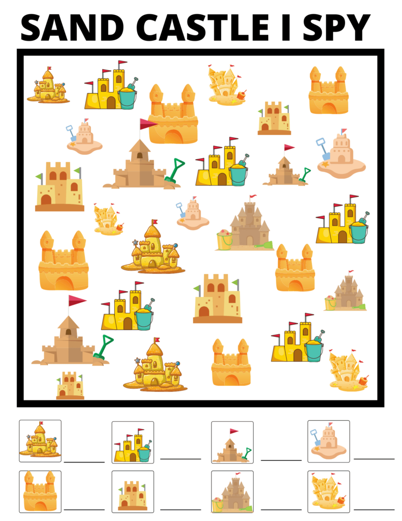 Free Beach I Spy Printable Activity Pack - About a Mom