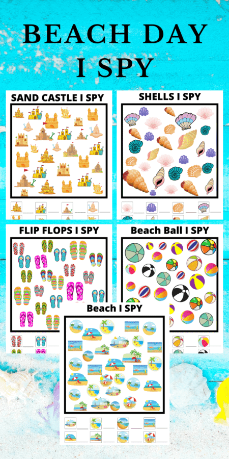 Free Beach I Spy Printable Activity Pack - About a Mom