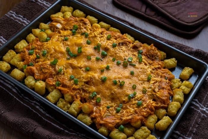Buffalo Chicken Totchos Recipe - About a Mom