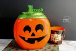 Recycled Tide Pod Container Pumpkin Craft for Kids - About a Mom