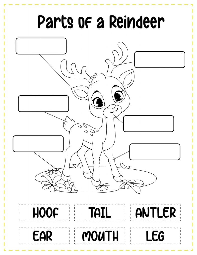 Free Printable Reindeer Activity Set - About a Mom