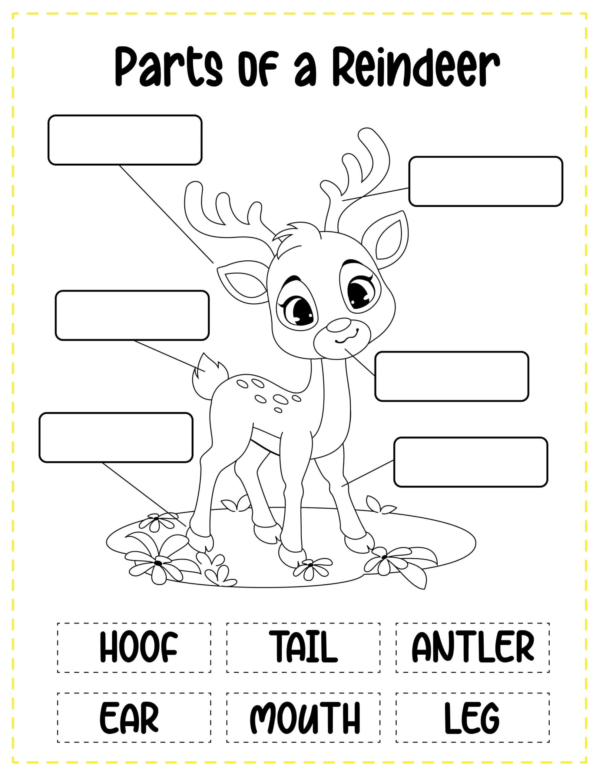 Free Printable Reindeer Activity Set - About a Mom