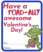 TOAD-ally Adorable Frog Printable Valentines (FREE) - About a Mom