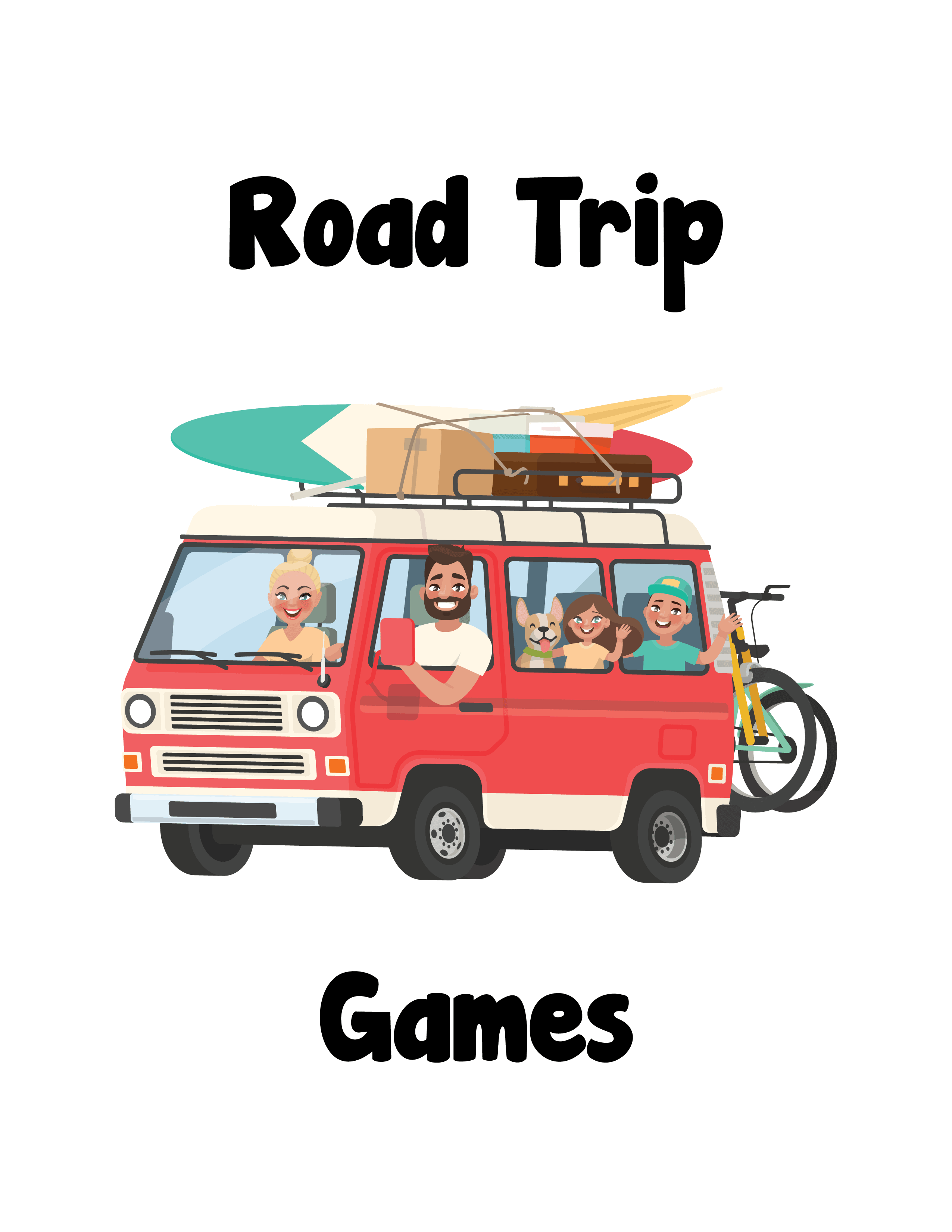 Free Printable Summer Road Trip Games for Kids - About a Mom