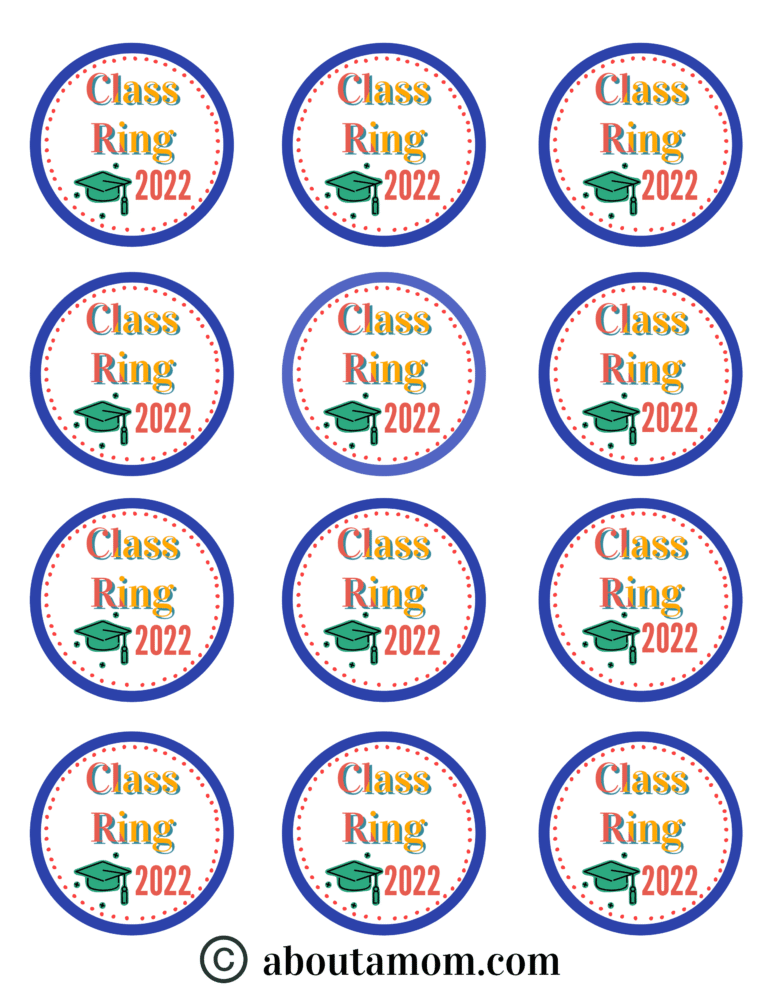 Class Ring Graduation Craft - Updated for 2022! - About a Mom