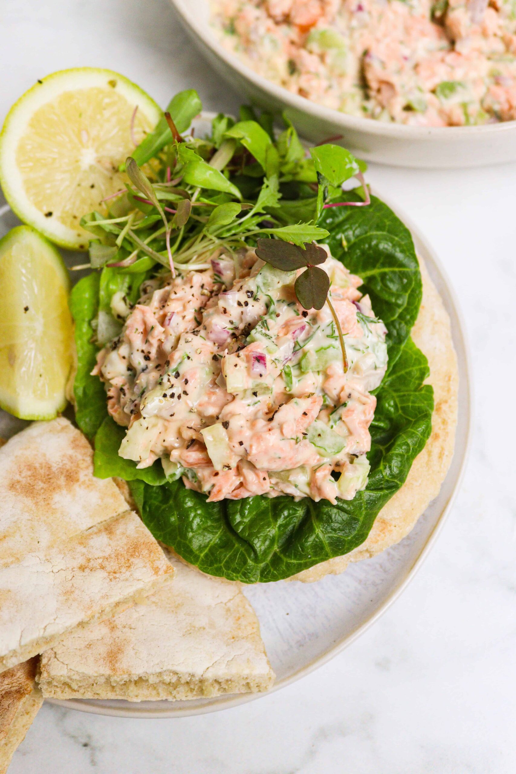 Easy Canned Salmon Salad - About a Mom