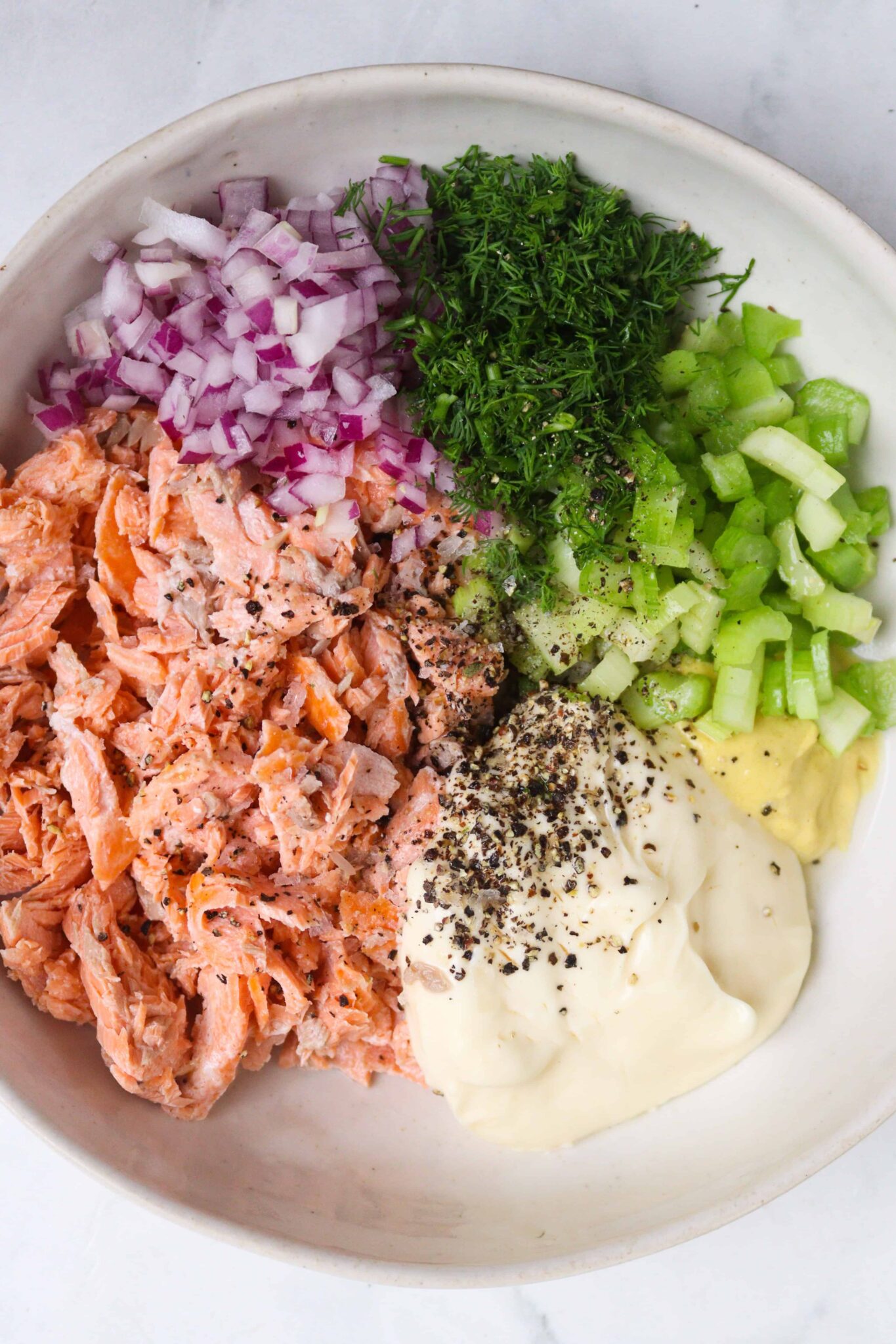 Easy Canned Salmon Salad - About a Mom