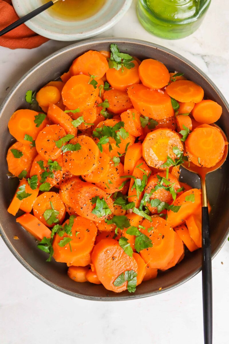Delicious Boiled Carrots - About a Mom